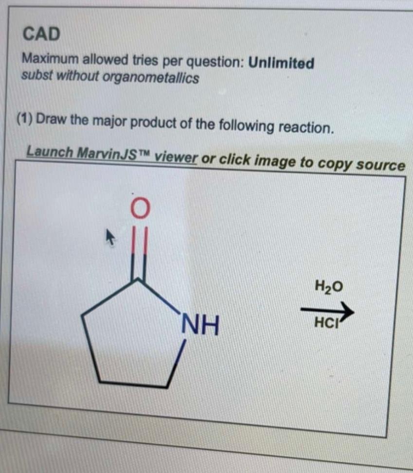 Solved CAD Maximum allowed tries per question: Unlimited | Chegg.com