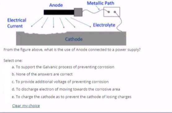Solved Anode Metallic Path Electrical Current Electrolyte | Chegg.com