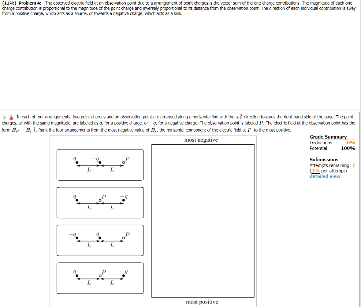 Solved (11\%) Problem 4: The observed electric field at an | Chegg.com