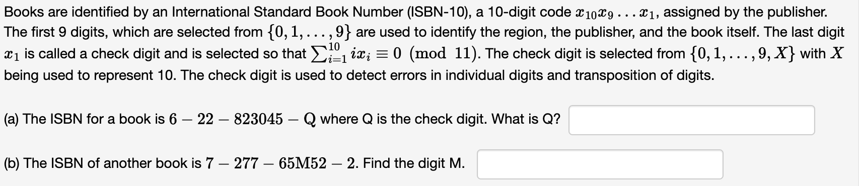 Solved Books are identified by an International Standard | Chegg.com