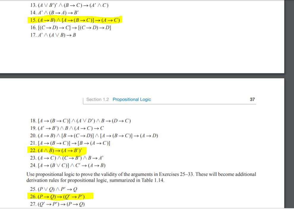 Solved 13 A V B Л В 14 А Л В A С B A Л C 17