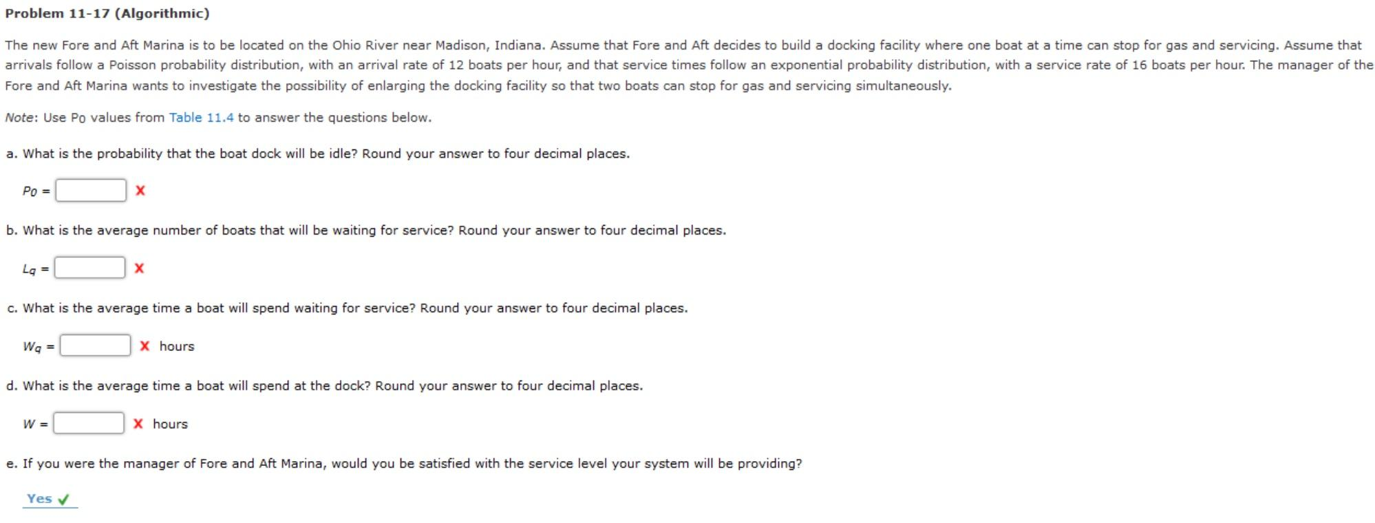 Solved Problem 11-17 (Algorithmic) The new Fore and Aft | Chegg.com