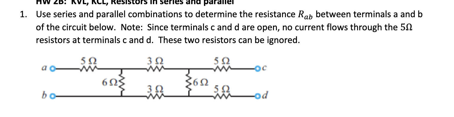 Solved 1. Use series and parallel combinations to determine | Chegg.com