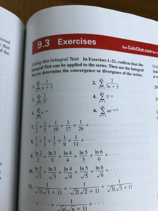Solved 3 Exercises See CalcChat.com for oved at f the ral | Chegg.com