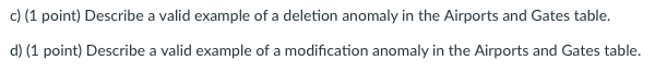 Solved 2. Consider the following relation for Airport and | Chegg.com