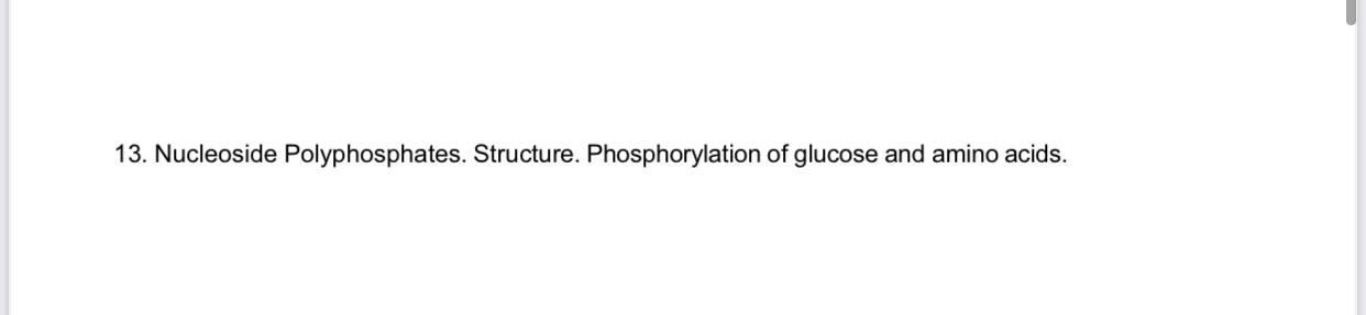 Solved 13. Nucleoside Polyphosphates. Structure. | Chegg.com