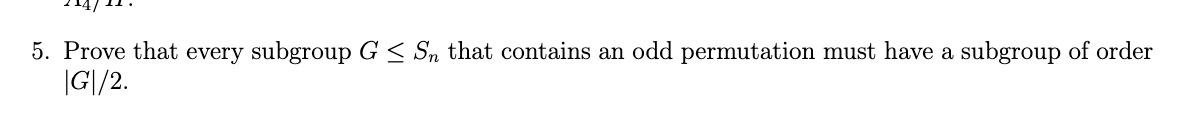 Solved 5. Prove that every subgroup G