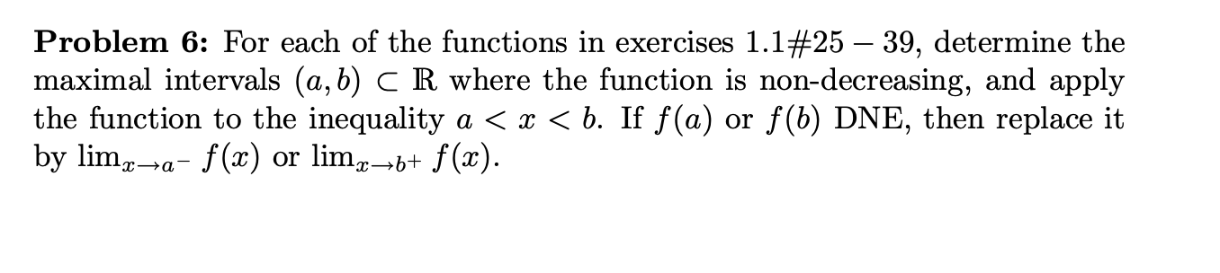 Solved Problem 6: For each of the functions in exercises | Chegg.com
