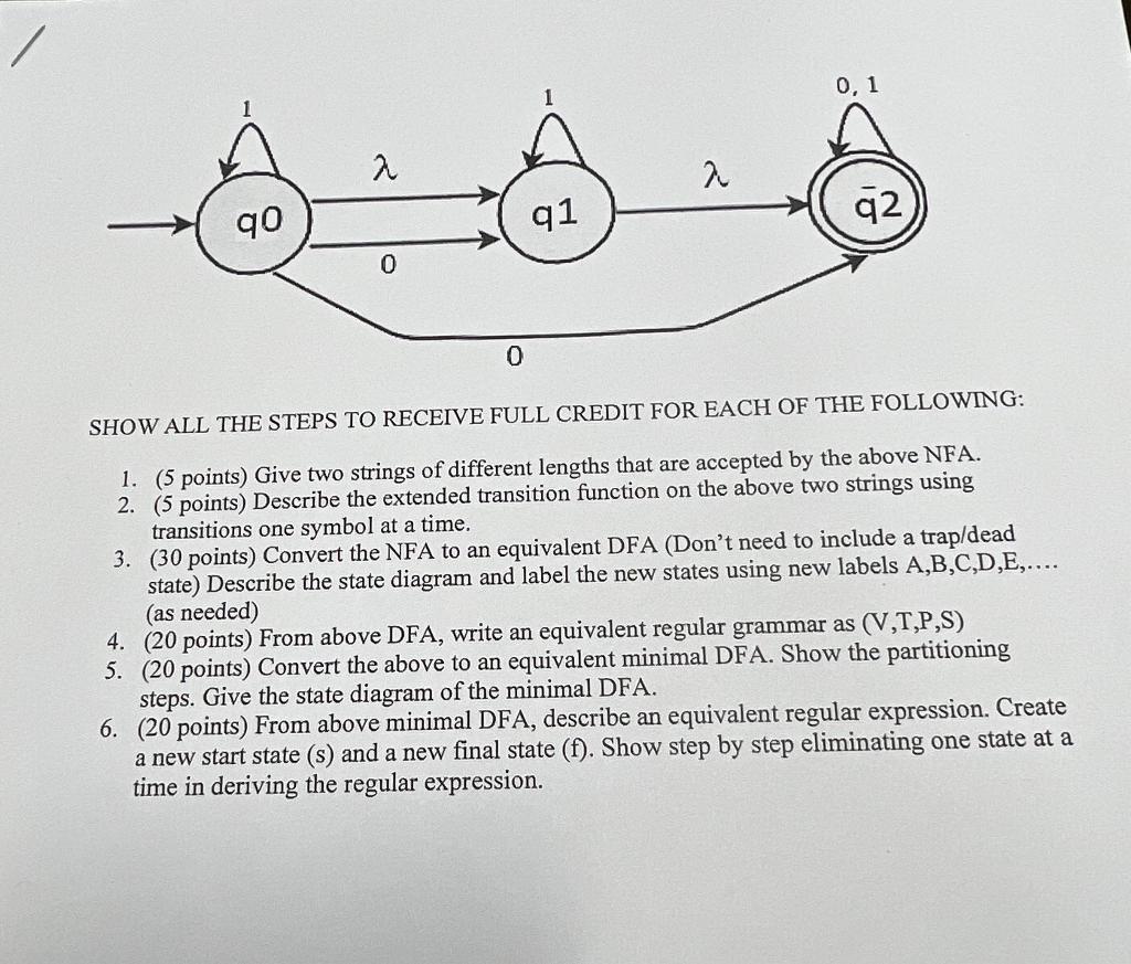 SHOW ALL THE STEPS TO RECEIVE FULL CREDIT FOR EACH OF | Chegg.com