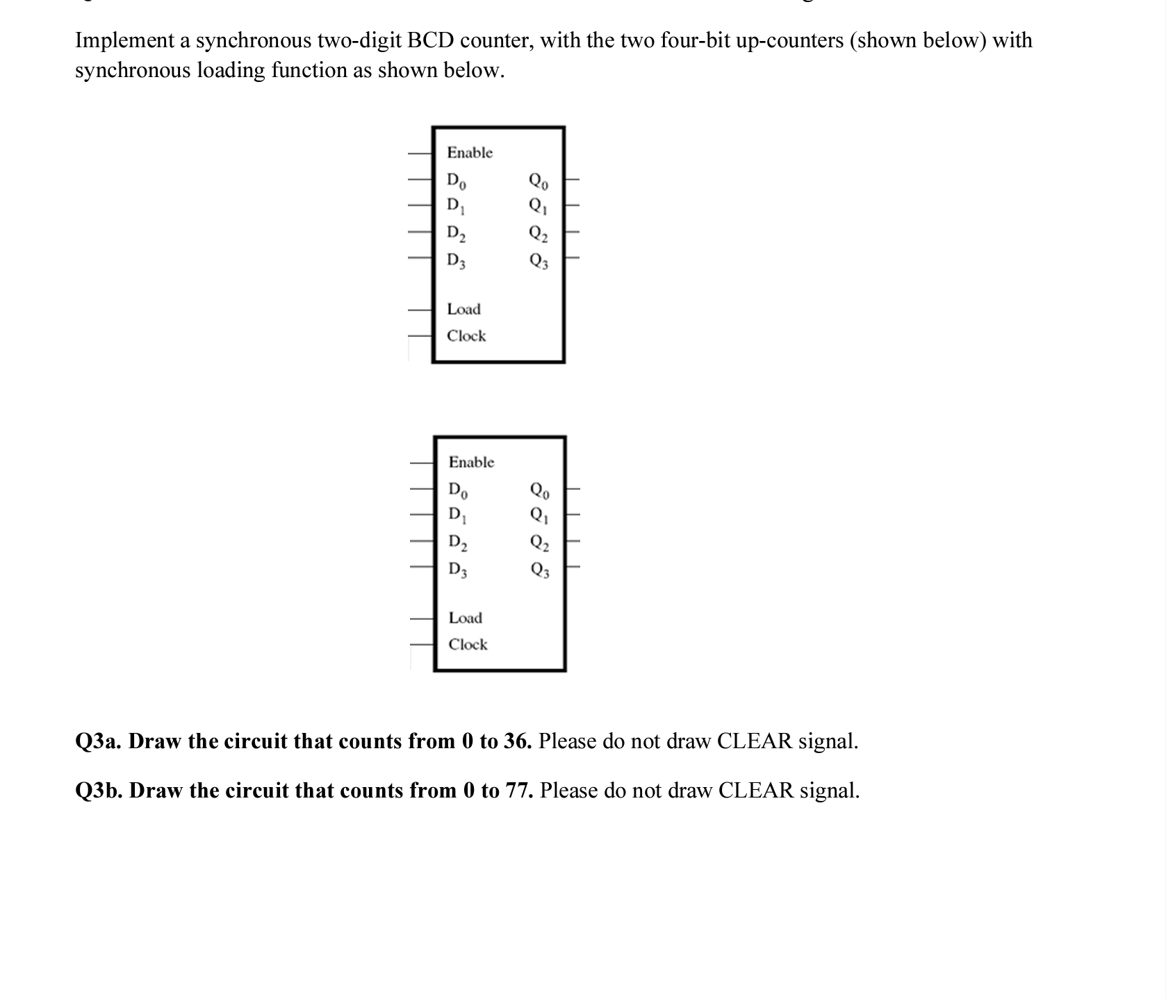 Solved Implement a synchronous two-digit BCD counter, with | Chegg.com
