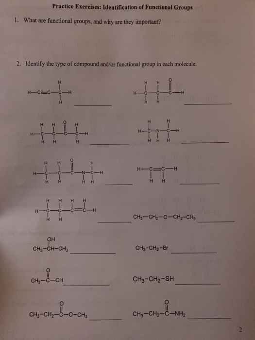 Solved Practice Exercises: Identification of Functional | Chegg.com
