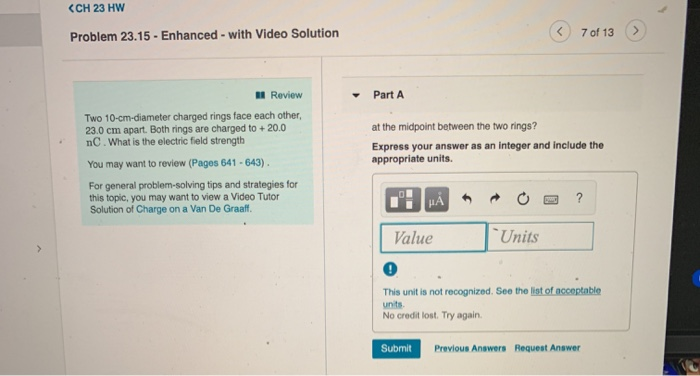 Solved CH 23 HW Problem 23.15-Enhanced - with Video Solution | Chegg.com