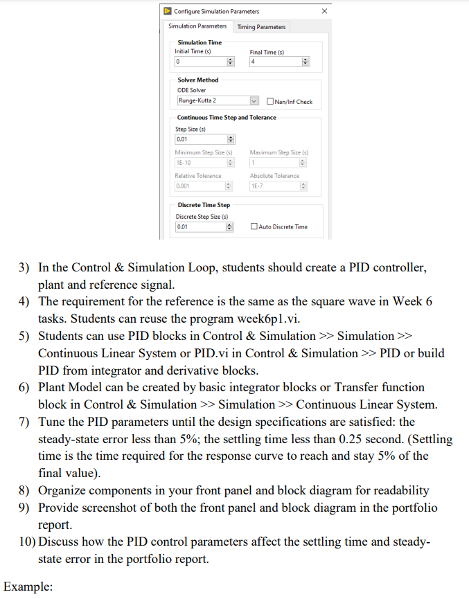 7.1 LabVIEW - Simulation of a PID control system In | Chegg.com