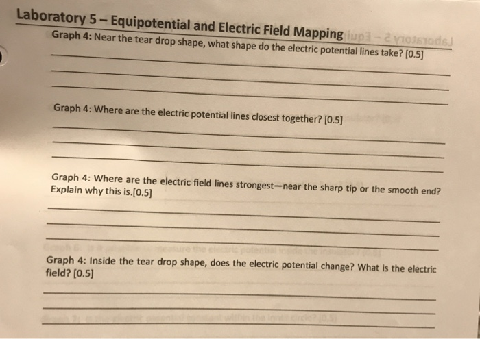 Laboratory 5-Equipotential and Electric Field Mapping | Chegg.com