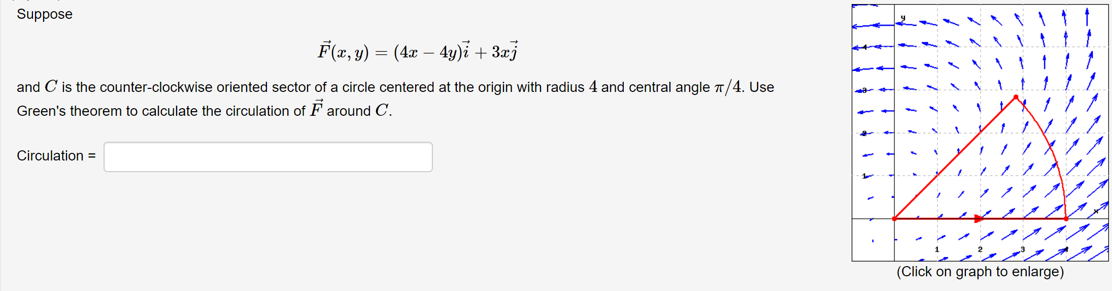 Solved Suppose F(x,y)=(4x−4y)i+3xj and C is the | Chegg.com