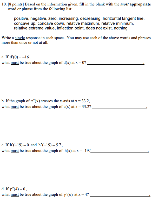Solved I have been given the correct answers but am unsure | Chegg.com