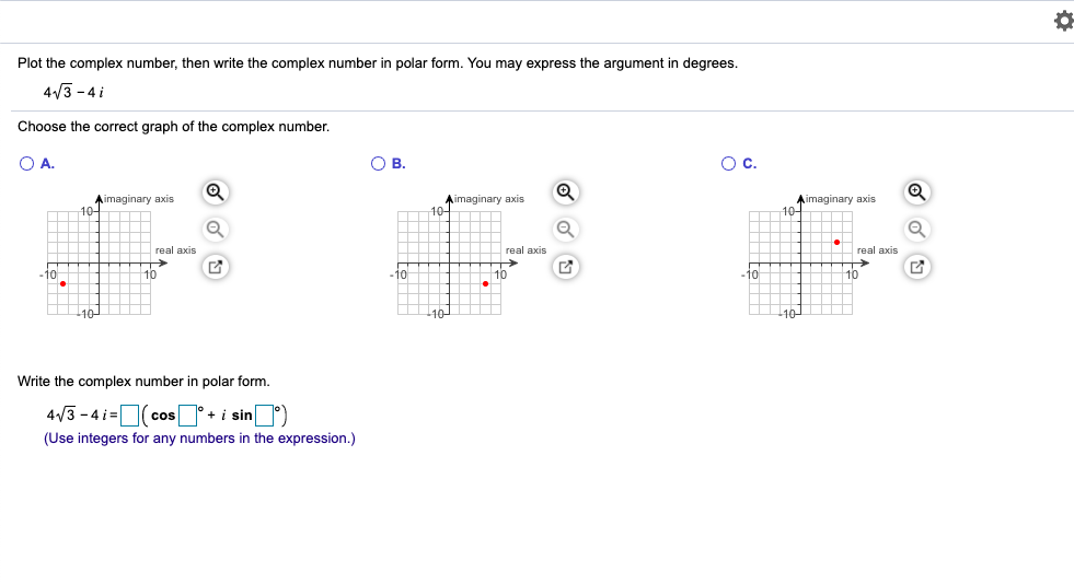 Solved Plot the complex number, then write the complex | Chegg.com