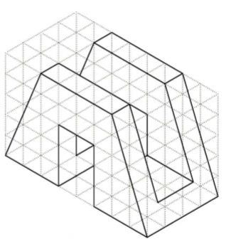 Solved Draw the multiview drawings (top, front, and | Chegg.com