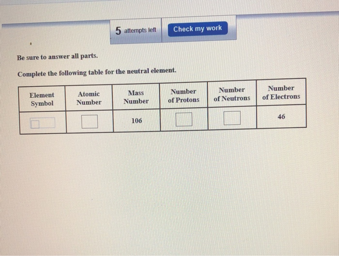 Solved Check my work 5 attempts left Be sure to answer all | Chegg.com