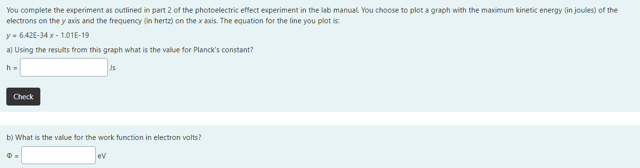 Solved You complete the experiment as outlined in part 2 of | Chegg.com
