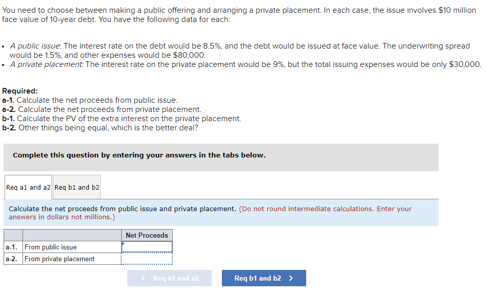 Solved You need to choose between making a public offering | Chegg.com