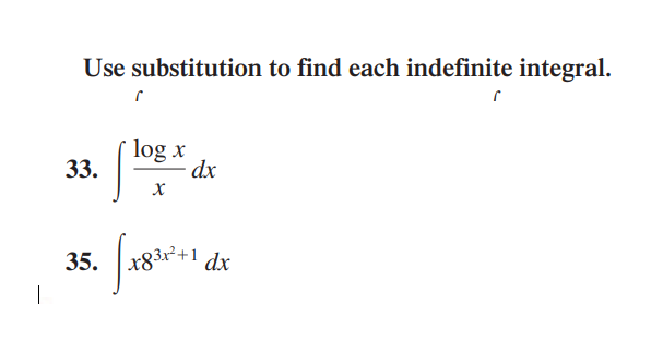 Solved Use substitution to find each indefinite integral. | Chegg.com