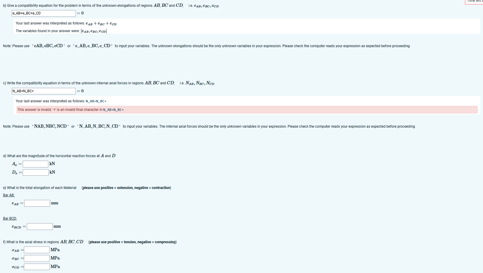 Solved Question 2: Axial Deformations (10 MARKS) The figure | Chegg.com