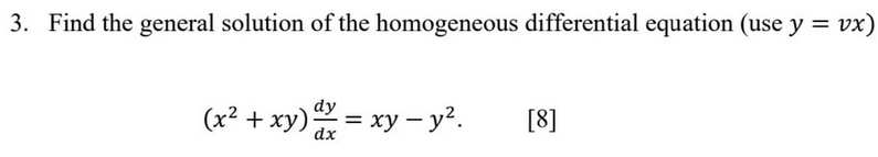 Solved 3. Find the general solution of the homogeneous | Chegg.com