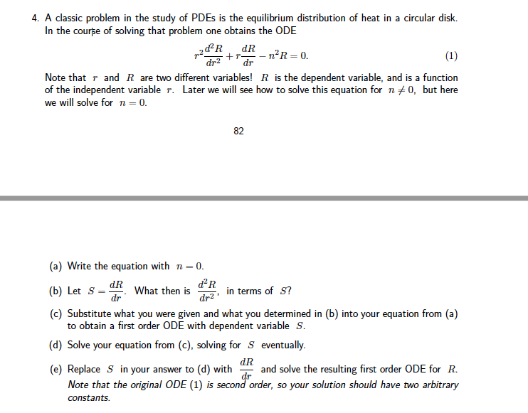 Solved 4. A classic problem in the study of PDEs is the | Chegg.com