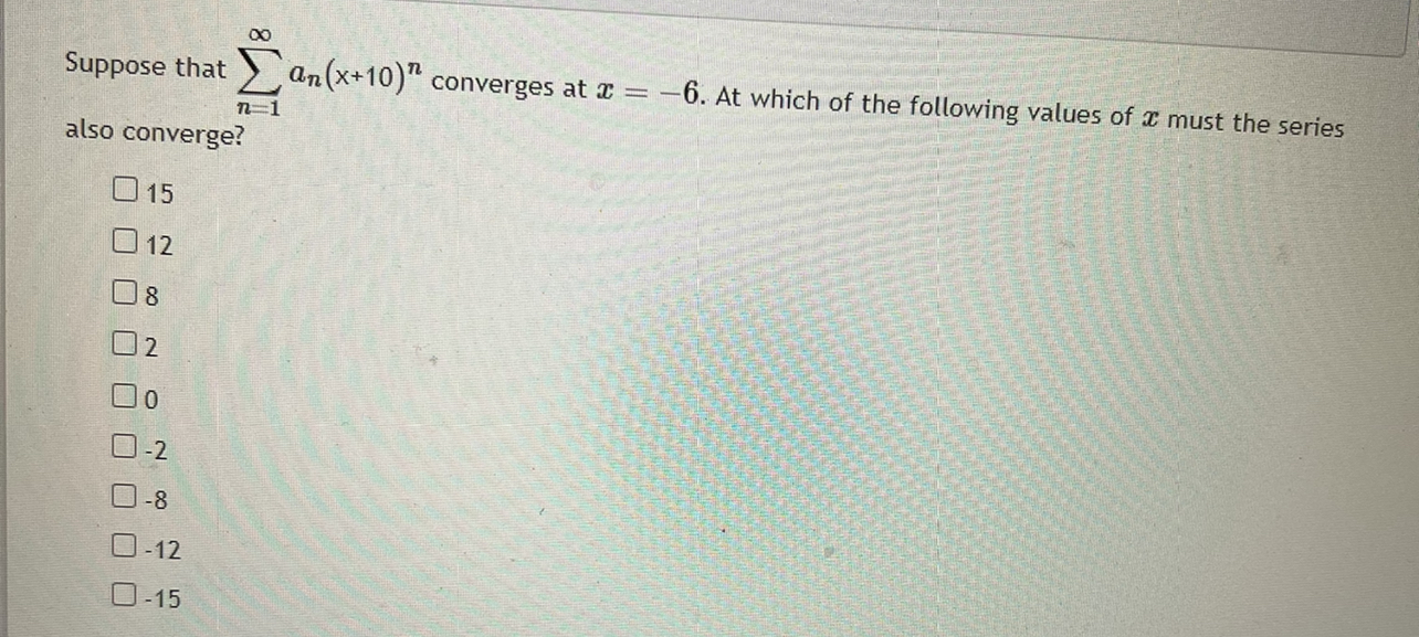 Solved Suppose that \\( \\sum_{n=1}^{\\infty} | Chegg.com