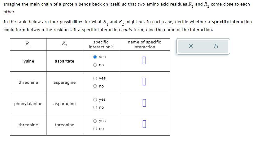 Solved Imagine the main chain of a protein bends back on | Chegg.com