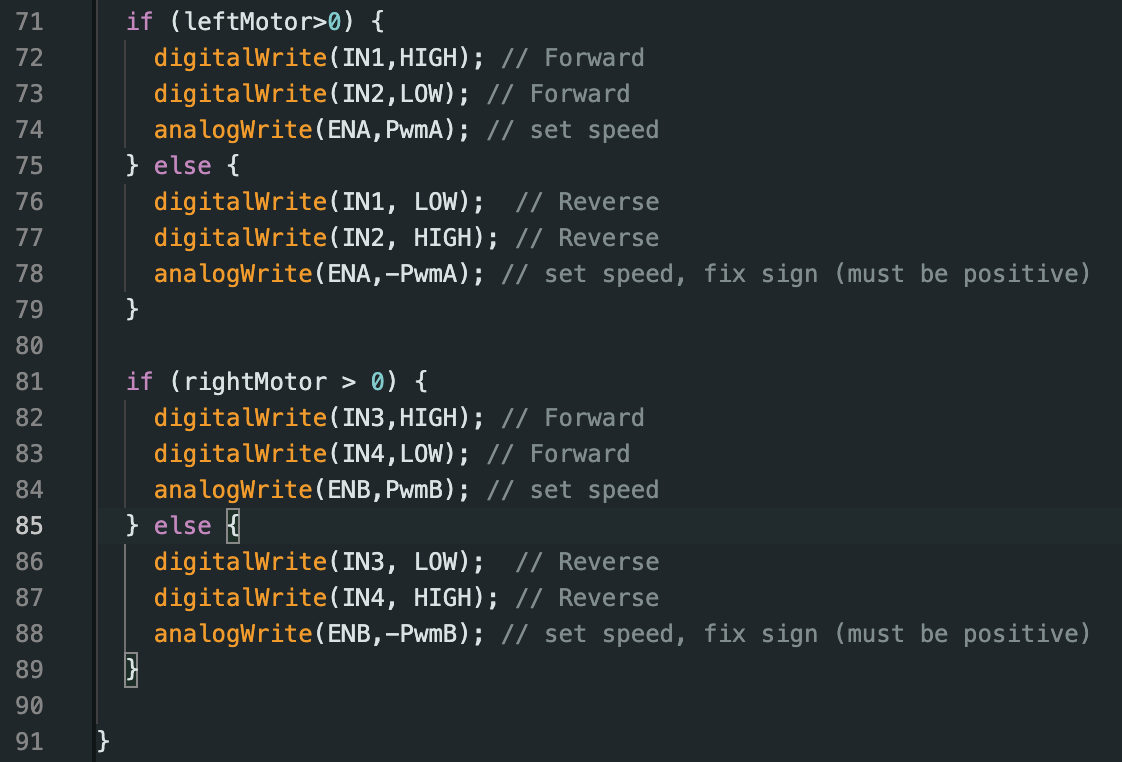 Solved Start with the "spaghetti code" wallfollow_spag.ino | Chegg.com