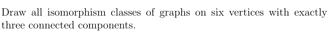 Solved Draw all isomorphism classes of graphs on six | Chegg.com