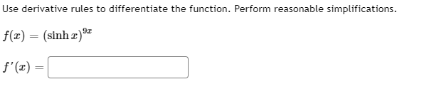 Solved Use derivative rules to differentiate the function. | Chegg.com