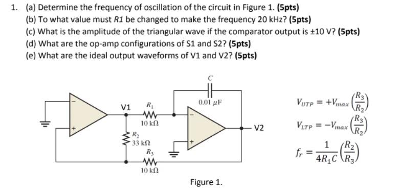 Solved (a) Determine the frequency of oscillation of the | Chegg.com