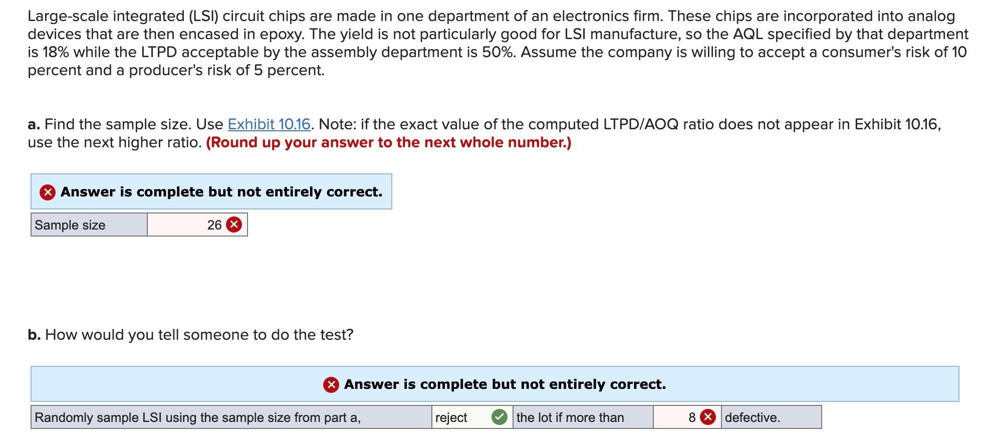 Solved Large-scale integrated (LSI) circuit chips are made | Chegg.com