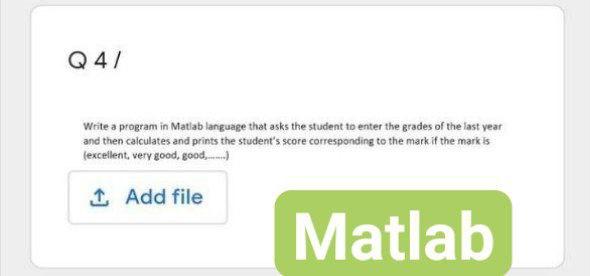 Solved Q41 Write A Program In Matlab Language That Asks The 4162