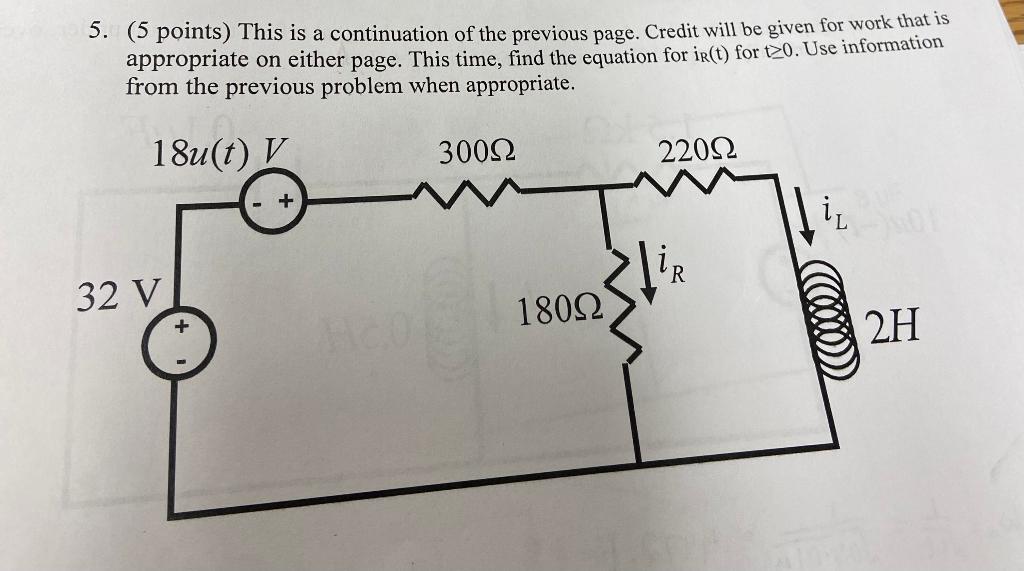Solved 5. ( 5 points) This is a continuation of the previous | Chegg.com