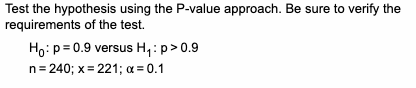 Solved Find if np0(1-p0). Is the sample size greater or less | Chegg.com