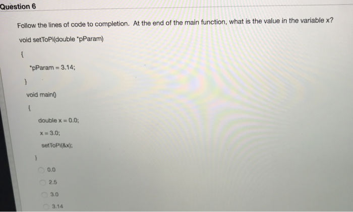 Solved Question 1 Look at the function below and pick the | Chegg.com Solved Question 1 Look at the function below and pick the | Chegg.com