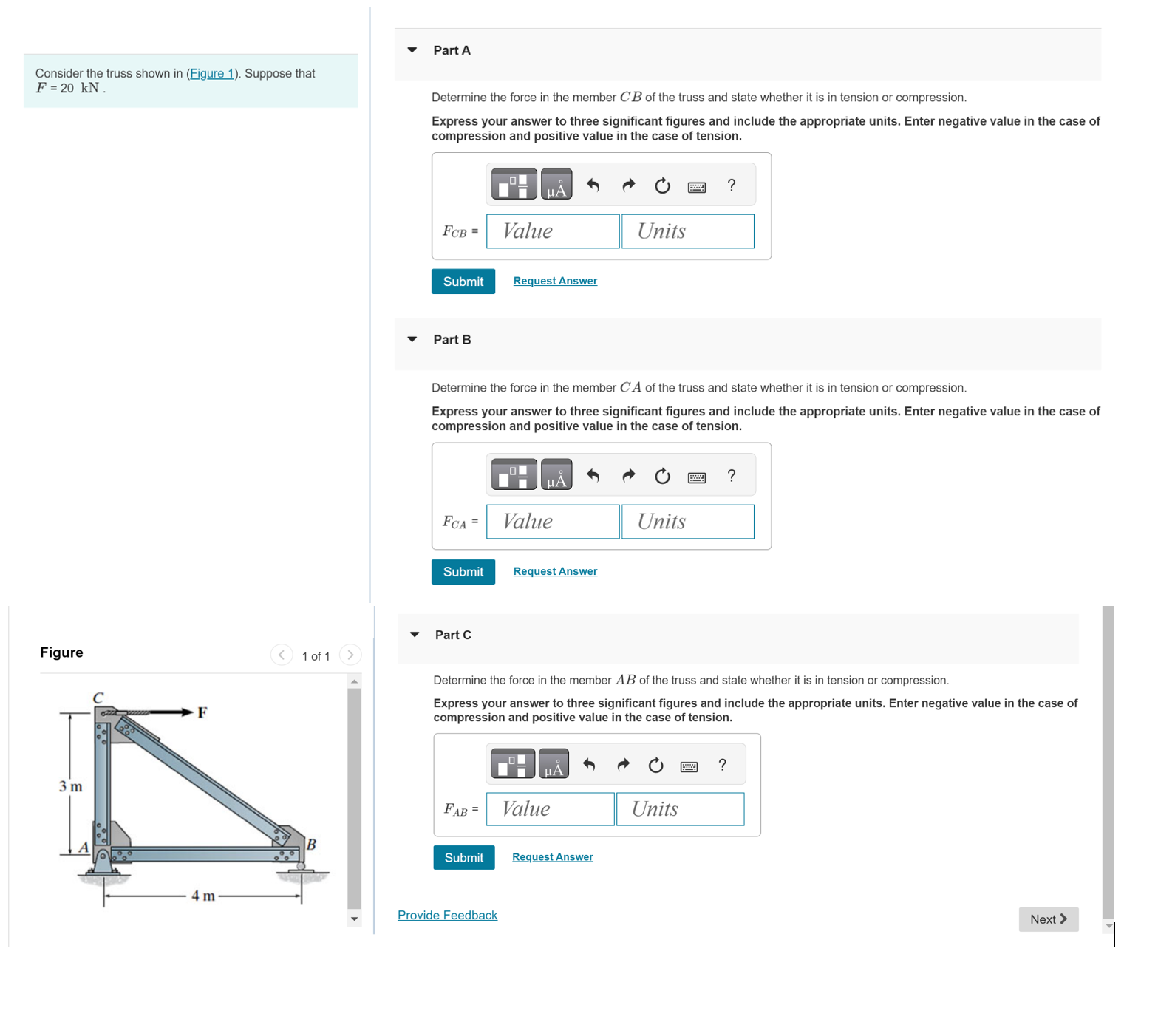 Solved Consider the truss shown in (Figure 1). ﻿Suppose | Chegg.com