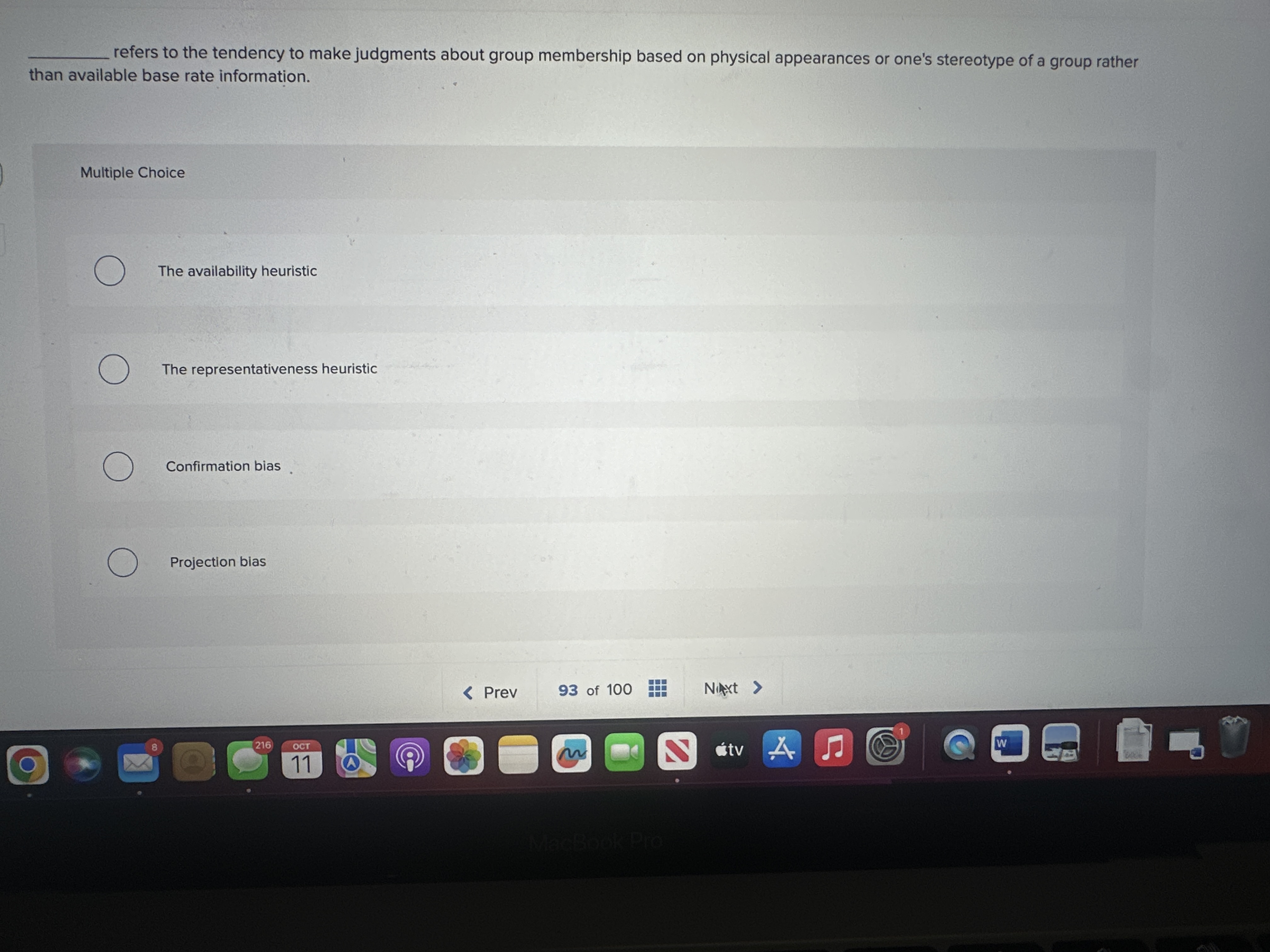 Solved refers to the tendency to make judgments about group | Chegg.com