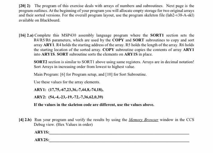 Solved Your Sorting lab starts here Memory allocation of | Chegg.com