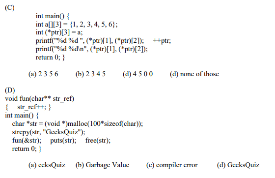 Solved Question 1 (5 x 3 = 15): For each part, read the code | Chegg.com