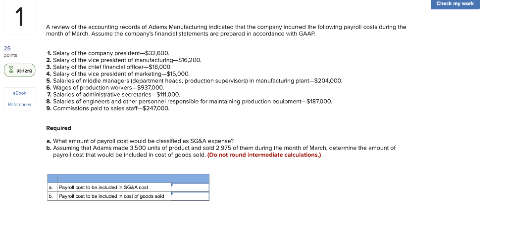 Solved A review of the accounting records of Adams | Chegg.com