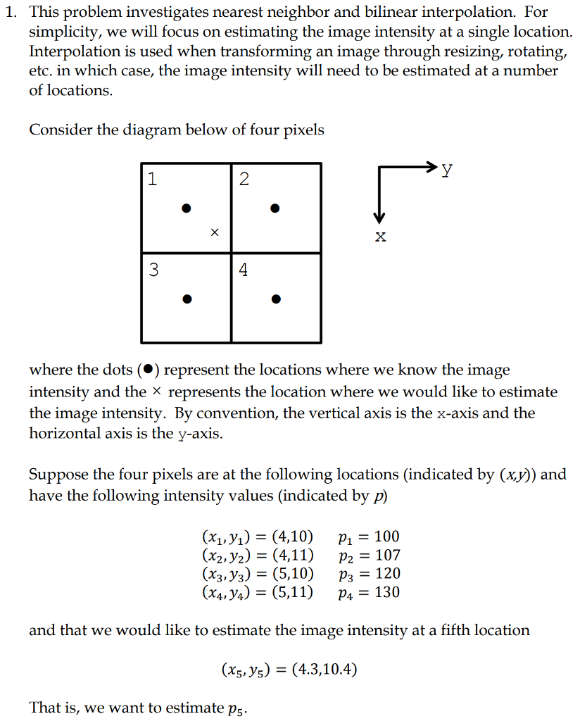 Solved 1. This problem investigates nearest neighbor and | Chegg.com