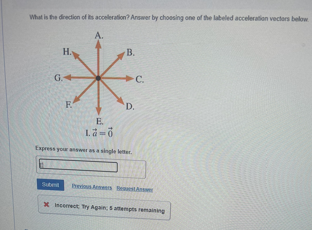 What Is The Direction Of Its Acceleration Answer By