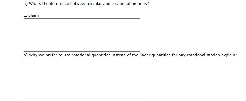 Solved a) Whats the difference between circular and | Chegg.com