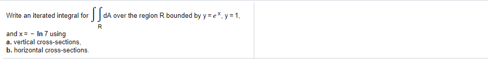 Solved Write an iterated integral for dA over the region R | Chegg.com