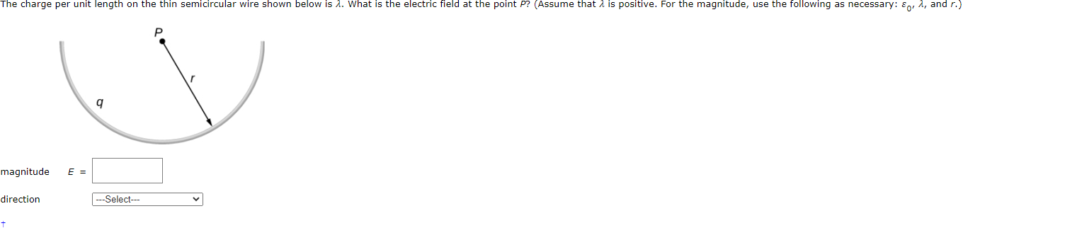 Solved magnitude E= direction | Chegg.com
